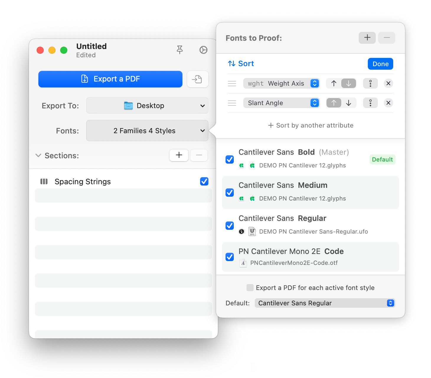 Font Proofer Design — Peter Nowell Design